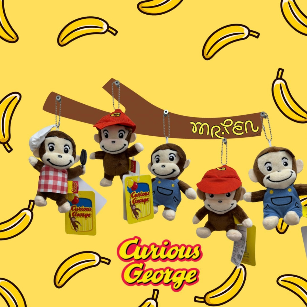 Curious George keychain – Mr.Pen