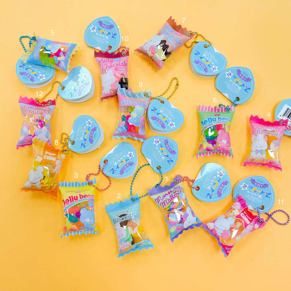 Shaka Shaka Sweets keychains – Mr.Pen